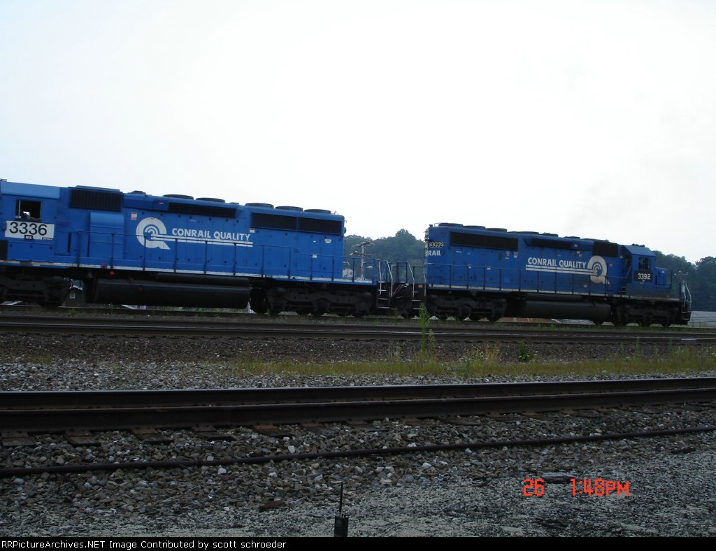 NS 3336 & NS 3392 pushing this EB Stack Train